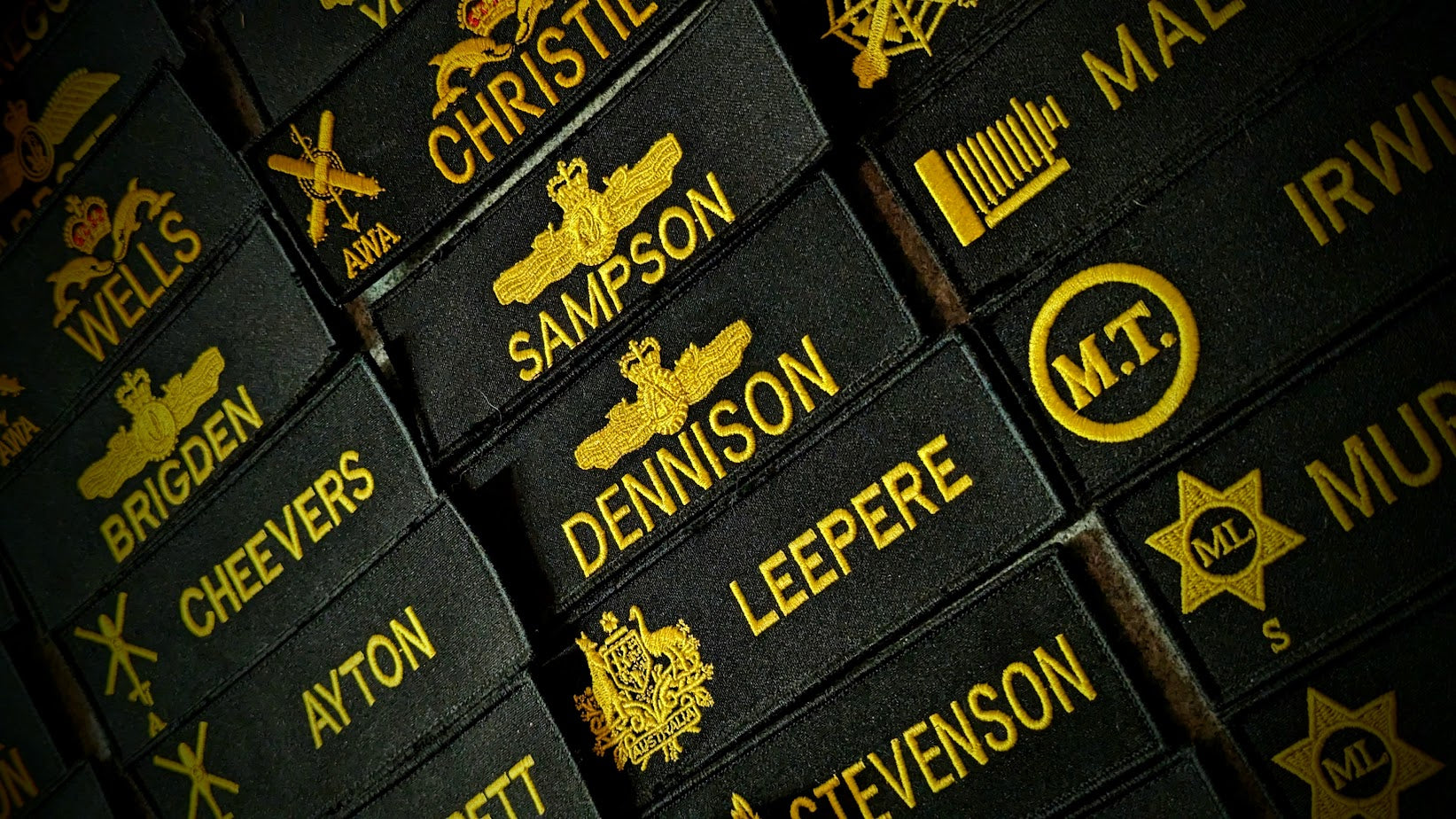 Name bars – What A Stitch Up Embroidery and Merchandising